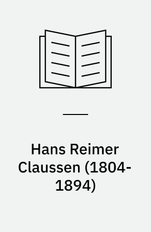 Hans Reimer Claussen (1804-1894) af Ernst-Erich Marhencke